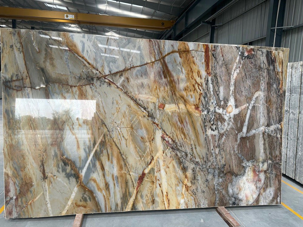 Cosmopolitan Quartzite Slab | Natural Stone for Countertops & Walls